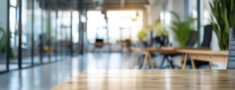 Blurry Photo of Office Table and Chairs Stock Photo - Image of office ...