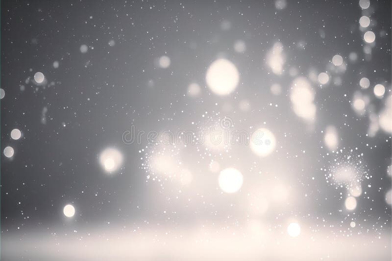 A Blurry Photo of a Snow Covered Ground with a Lot of Snow Flakes on it ...