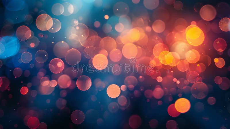 A Blurry Picture of a Bunch of Colorful Lights in the Dark, AI Stock ...