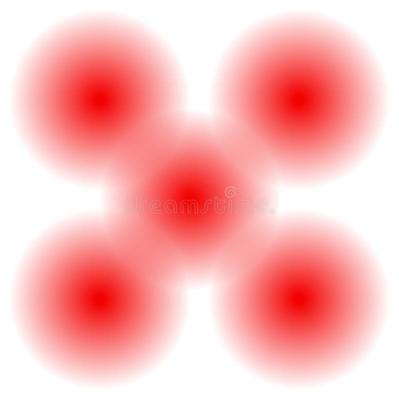 Blurry Red Spot Background Pattern Illustration Stock Illustration ...