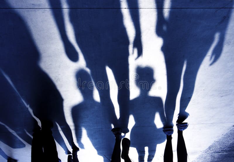 Blurry Shadows of Family with Children Stock Image - Image of life ...