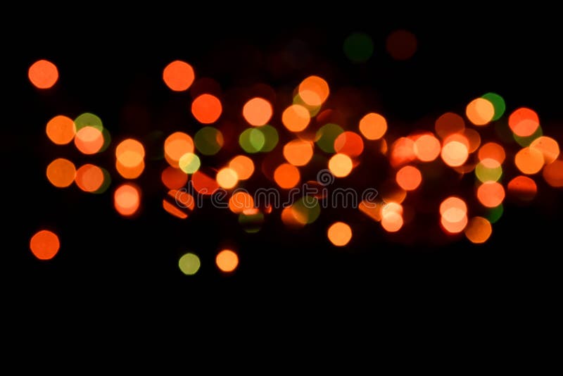 Blurry Small Light and Dots Glowing in the Night Background Stock Image ...