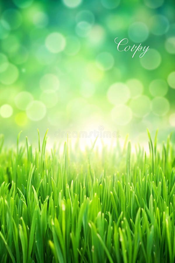 Abstract Nature Background with Green Grass Stock Illustration ...