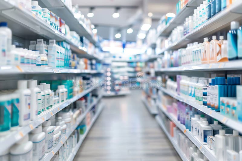 Blurry Store Shelves Background in a Retail Store Setting for Versatile ...