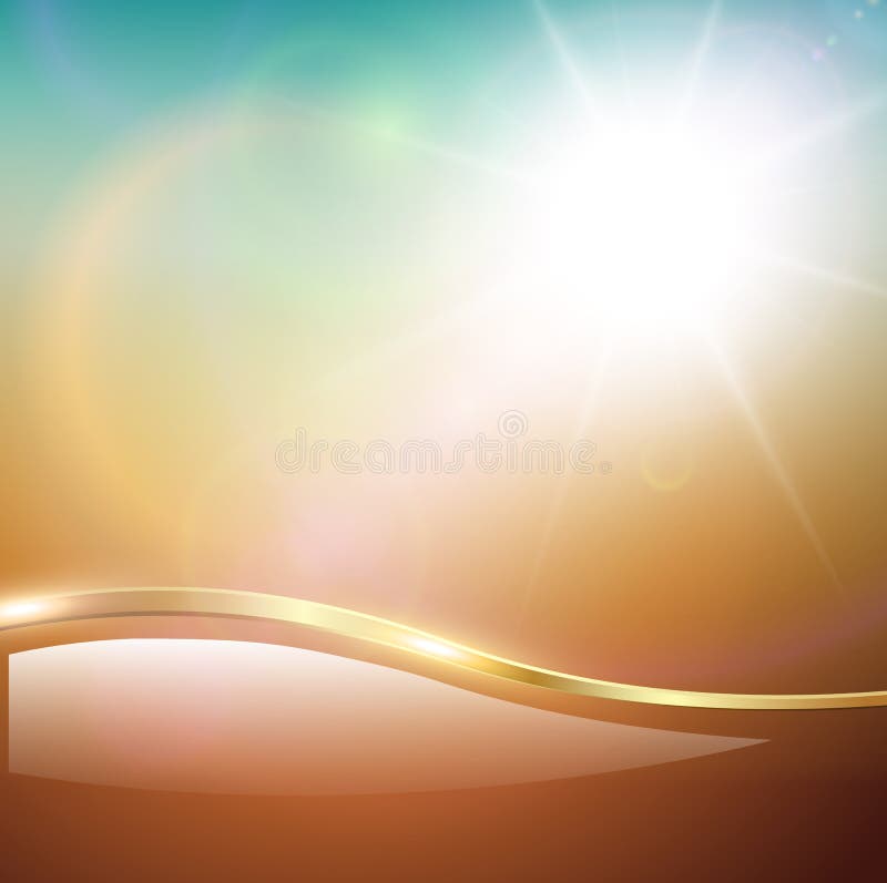 Blurry sunny scene stock vector. Illustration of flare - 51414855