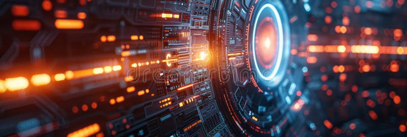 Blurry Technology Background Stock Photo - Image of digital ...