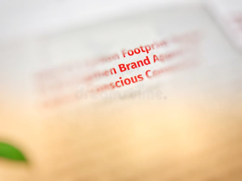 Blurry Text and Highlighting of Labels Stock Image - Image of globe ...