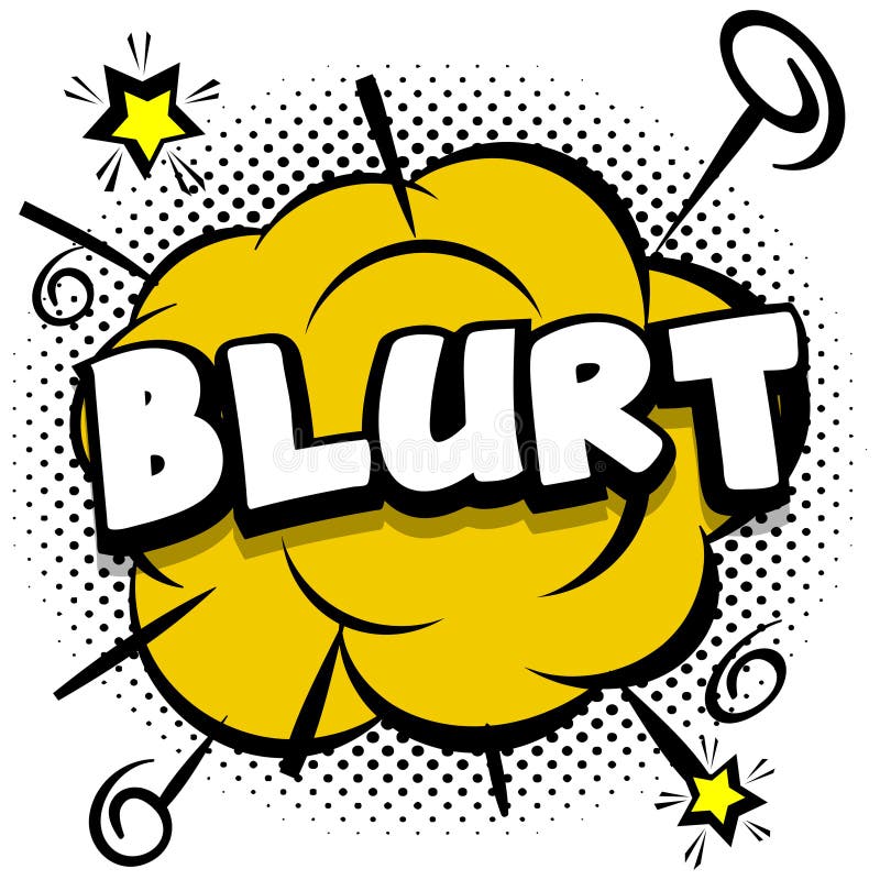 Blurt Comic Bright Template with Speech Bubbles on Colorful Frames ...