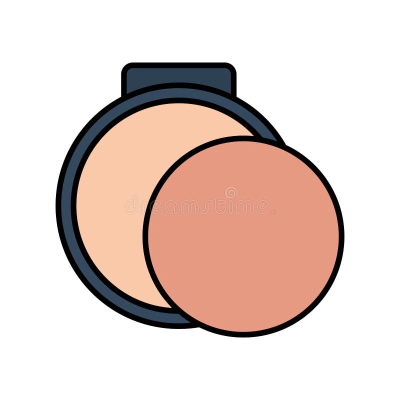 Blush make up drawing icon stock vector. Illustration of print - 154036079