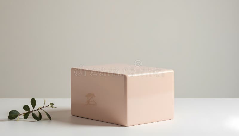 Minimalist Pink Cube Display Stock Illustration - Illustration of soft ...