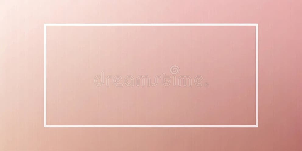 Blush Pink Gradient Background with White Rectangular Frame for Text or ...