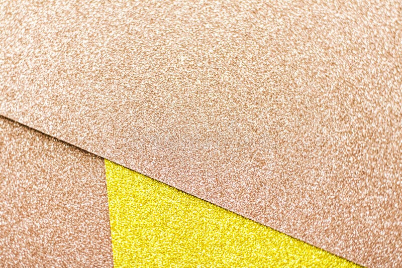 Blush Pink and Yellow Shiny Glitter Paper Background, Abstract and ...