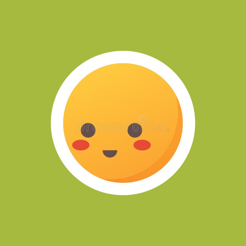 Blushing Emoticon. Vector Illustration Decorative Design Stock Vector ...