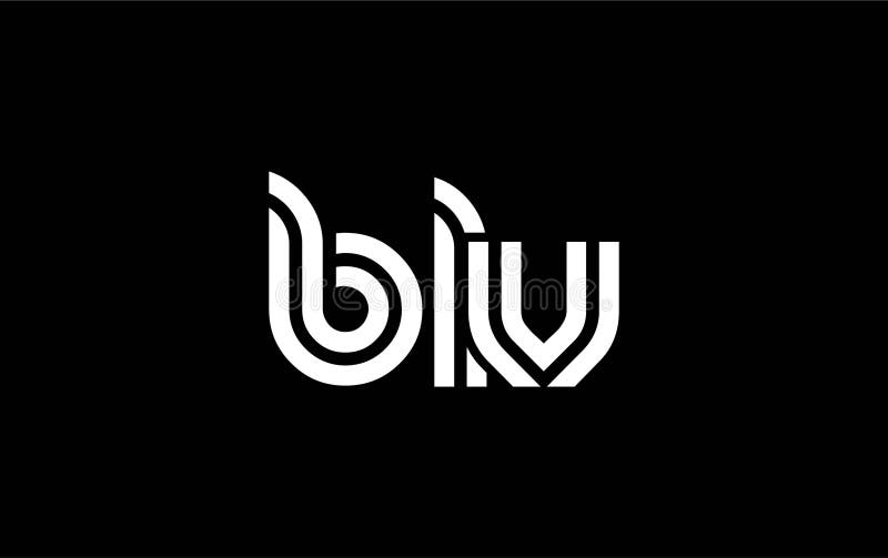 BLV Creative Unique Modern Letter Logo Design Stock Vector ...