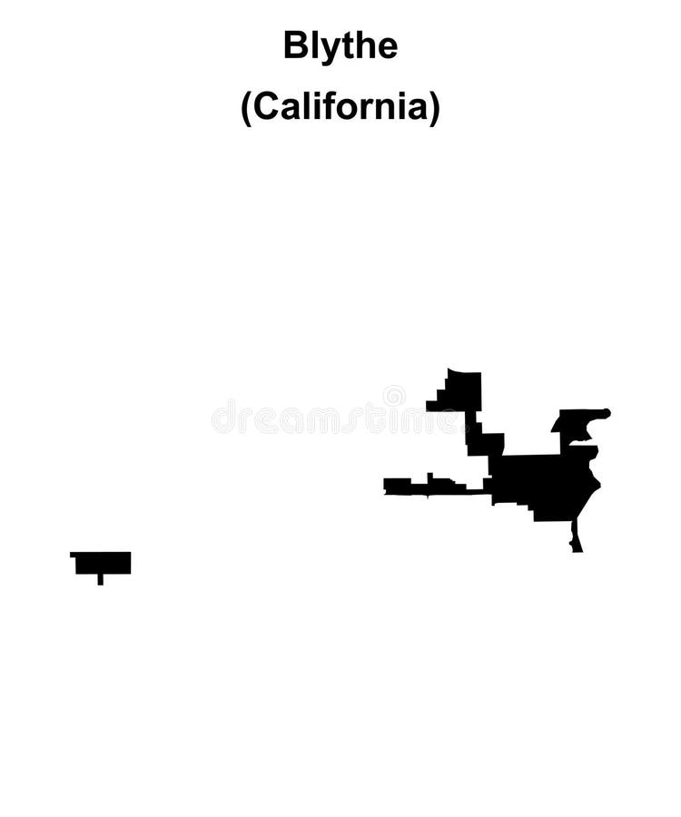 Blythe outline map stock illustration. Illustration of vector - 356992101