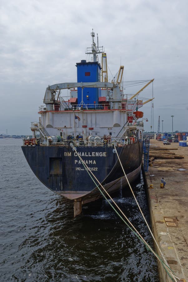 The BM Challenge a General Cargo Vessel Tied Up Alongside the Quay at ...