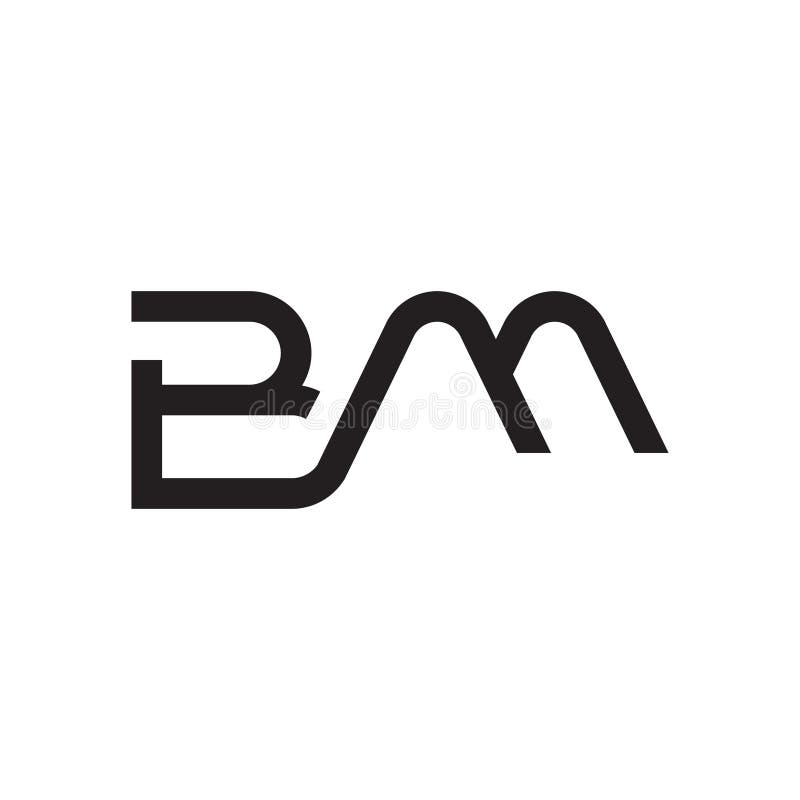 Bm Initial Letter Vector Logo Icon Stock Vector - Illustration of ...