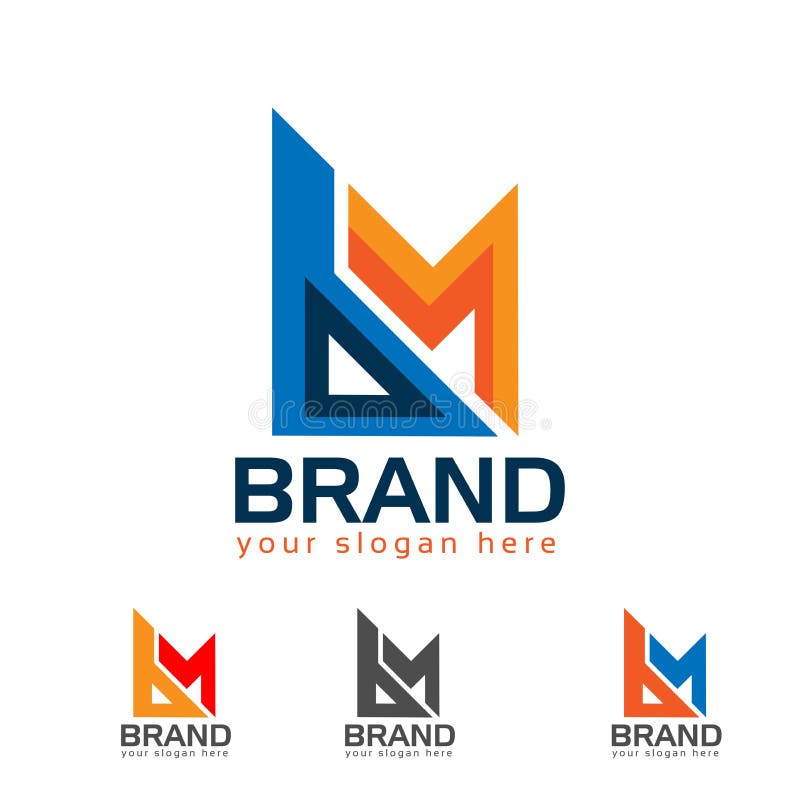 BM, Letra B Y M, Logo Design Element Ilustración del Vector ...