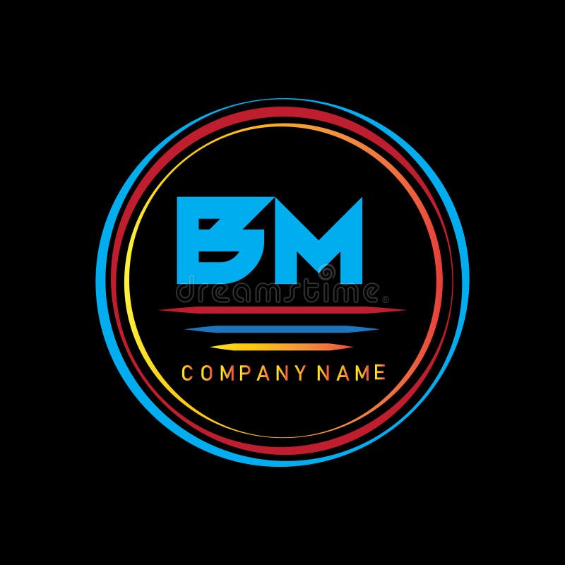 BM Logo Design. BM Letter Logo Design on Black Background . Stock ... BM Logo Design. BM Letter Logo Design on Black Background . Stock ...