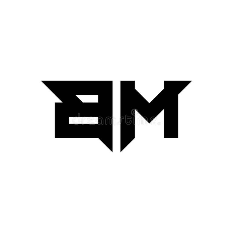 Bm Logo Monogram Design Template Stock Illustrations – 947 Bm Logo ...