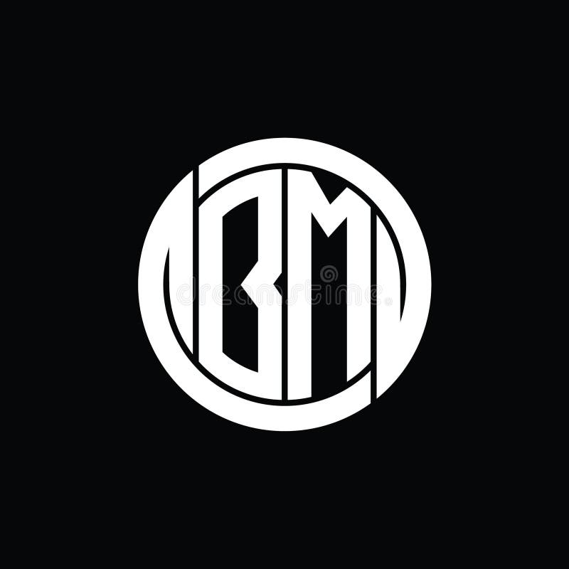 BM Logo Monogram Shield Inside Circle Shape Vector Images Design ...