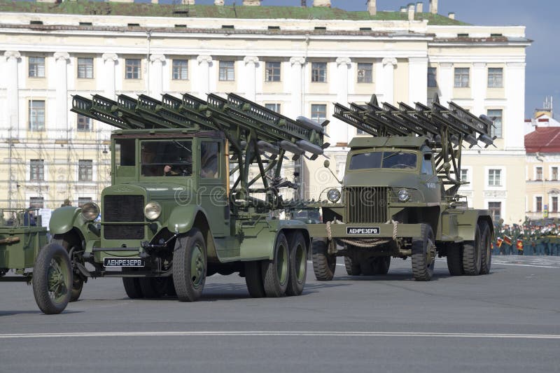 BM-13N (Katyusha) Multiple Launch Rocket Systems Editorial Photography ...