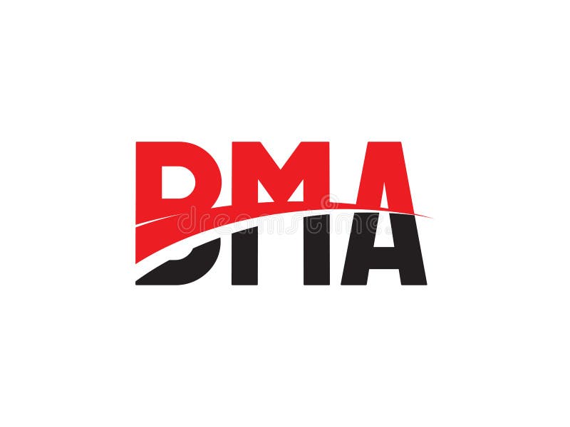 BMA Letter Initial Logo Design Vector Illustration Stock Vector ...