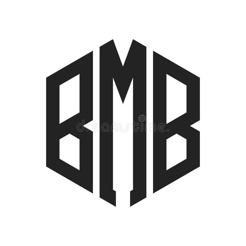 BMB Logo Design. Initial Letter BMB Monogram Logo Using Hexagon Shape ...
