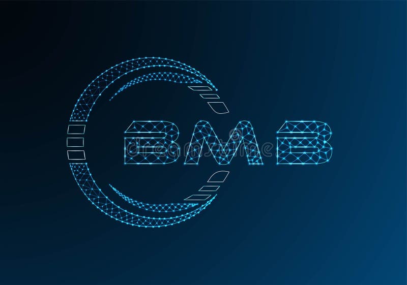 BMB Low Poly Letter Logo Vector Design. BMB Stock Illustration ...