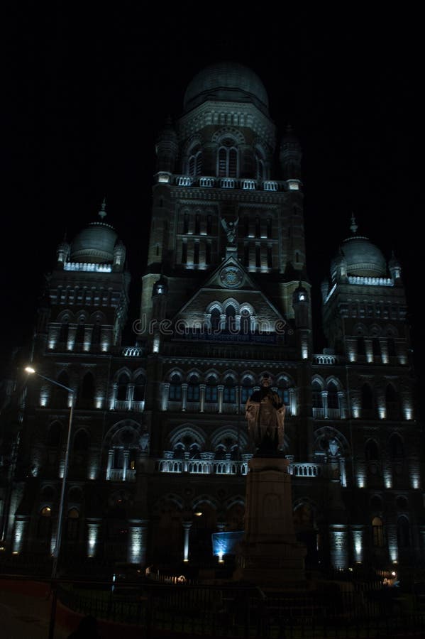 BMC building stock photo. Image of colours, mumbai, lights - 112963140