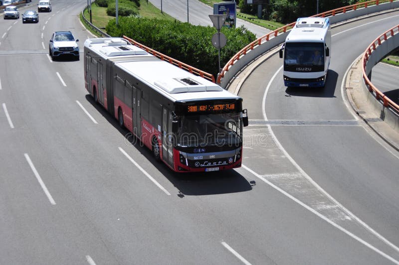 BMC City Bus in transit editorial stock photo. Image of infrastructure ...