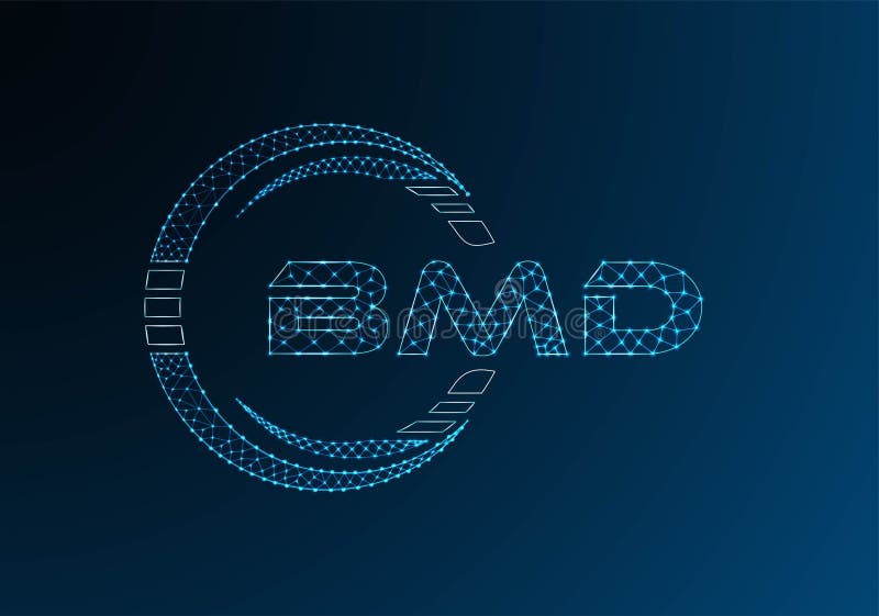 BMD Low Poly Letter Logo Vector Design. BMD Stock Illustration ...