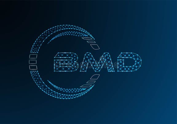 BMD Low Poly Letter Logo Vector Design. BMD Stock Illustration ...