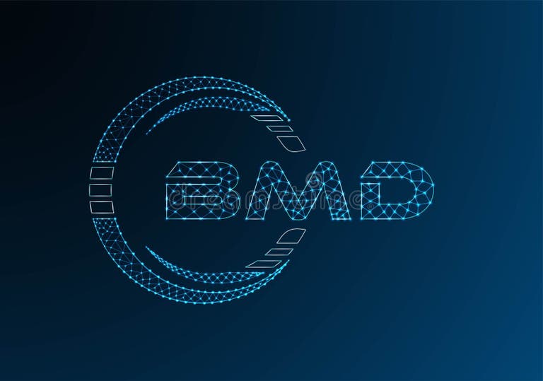 BMD Low Poly Letter Logo Vector Design. BMD Stock Illustration ...