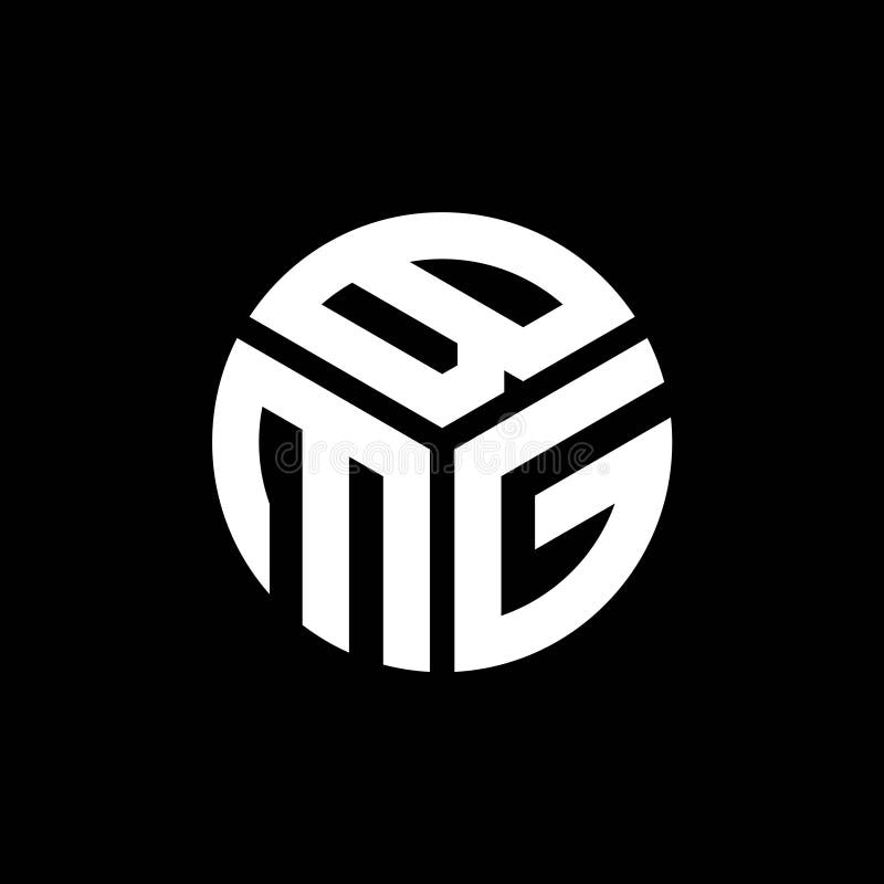 BMG Letter Logo Design on Black Background. BMG Creative Initials ...