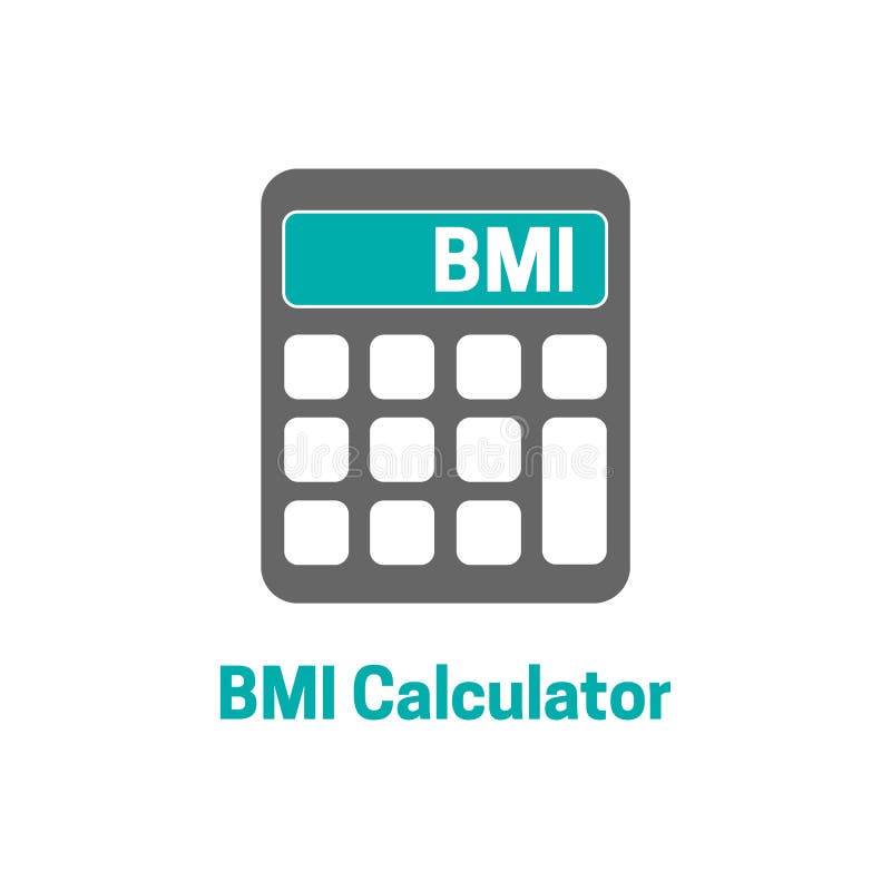 BMI Body Mass Index Calculator Icon Illustration Vektor Abbildung ...