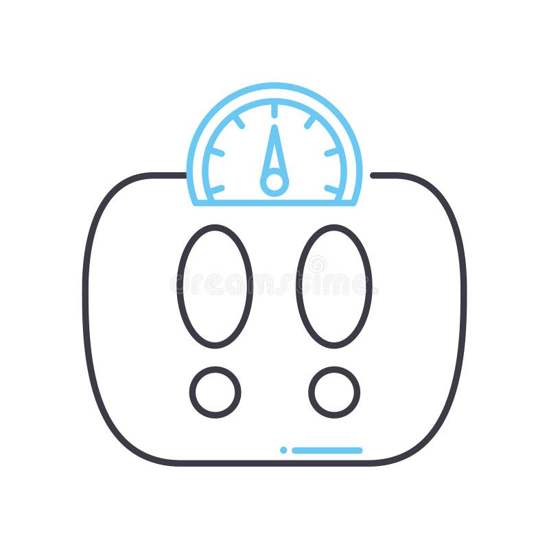 BMI Research Line Icon, Outline Symbol, Vector Illustration, Concept ... BMI Research Line Icon, Outline Symbol, Vector Illustration, Concept ...
