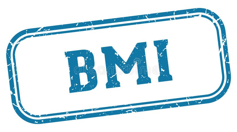 Bmi Stamp. Bmi Rectangular Stamp on White Background Stock Vector ...