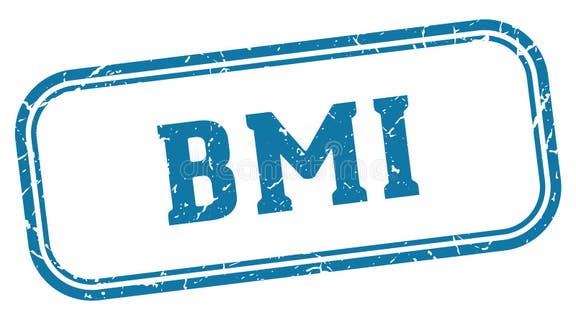 Bmi Stamp. Bmi Rectangular Stamp on White Background Stock Vector ...