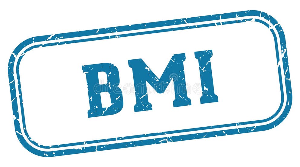 Bmi Stamp. Bmi Rectangular Stamp on White Background Stock Vector ...