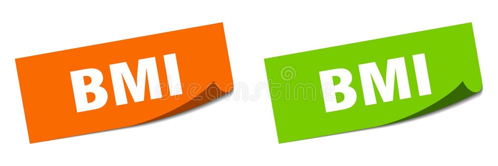 Bmi sticker. bmi sign set stock vector. Illustration of note - 191770155