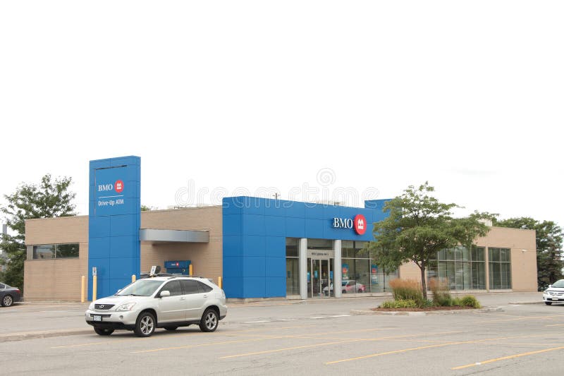 Tor, Canada - August 18, 2023: Bmo Bank of Montreal Wide Shot Bottom ...