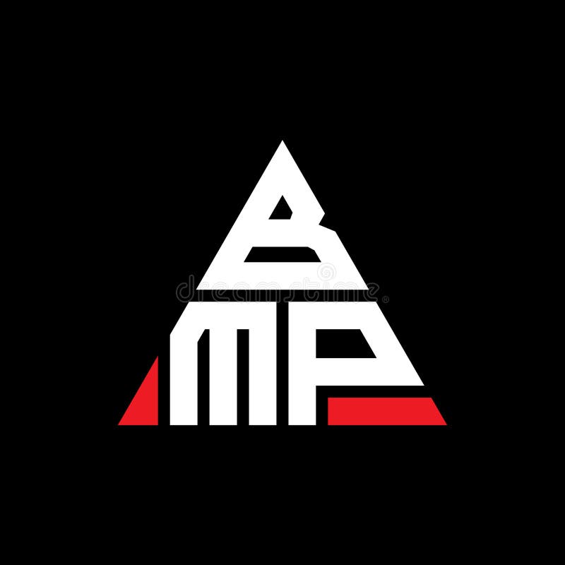 BMP Triangle Letter Logo Design with Triangle Shape. BMP Triangle Logo ...