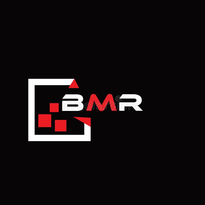 BMR Creative Minimalist Letter Logo. BMR Unique Vector Initials ...