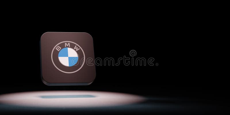 BMW App Icon Spotlighted on Black Background Editorial Photo ...