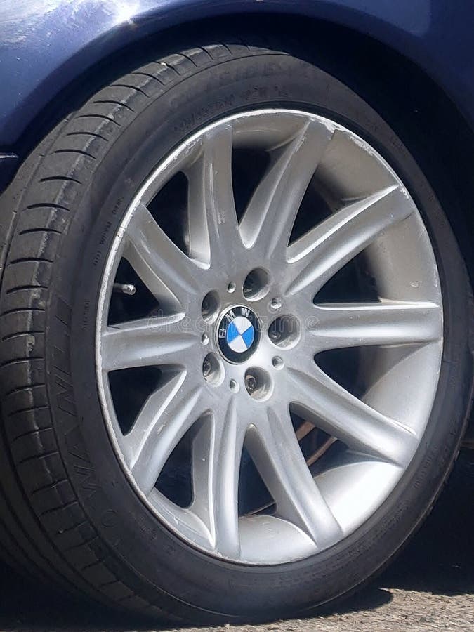 BMW Car Wheel Assembly Close-up with Logo Editorial Photography - Image ...