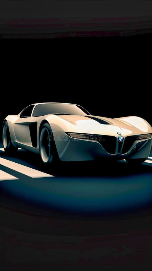 BMW CS Vintage Redesign 507 Concept Car, Generative AI Stock ...