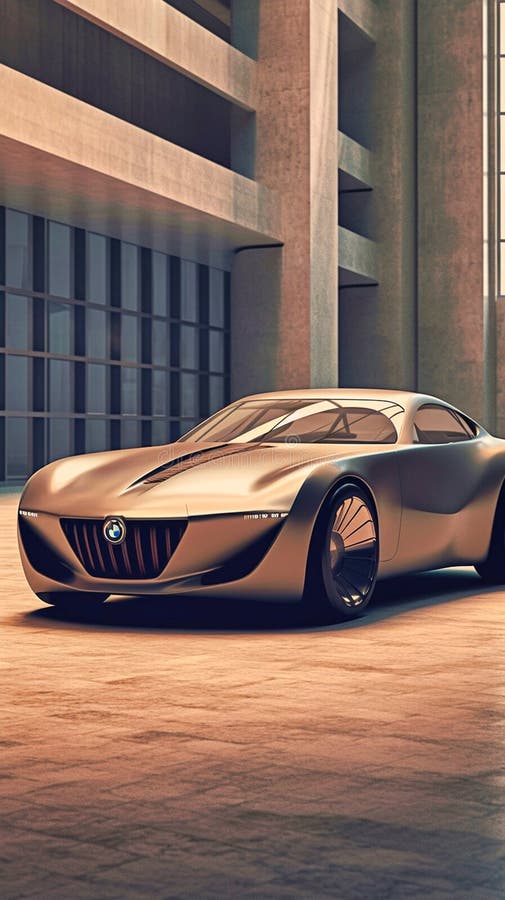 BMW CS Vintage Redesign 507 Concept Car, Generative AI Stock ...