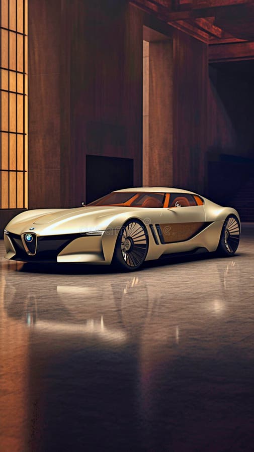 BMW CS Vintage Redesign 507 Concept Car, Generative AI Stock Image ...