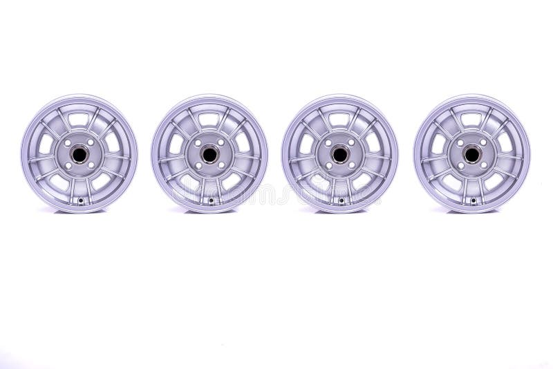 BMW E10 Cromodora FPS 13 Silver Wheel Set Stock Photo - Image of ...